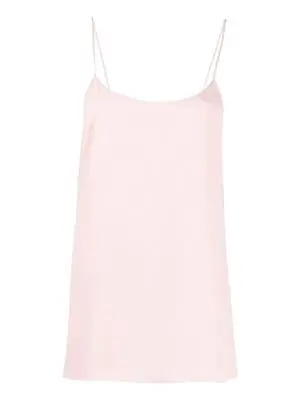 Alberta Ferretti Stretch-silk Camisole - Pink