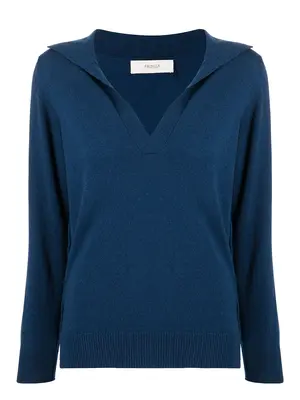 Pringle Of Scotland Polo Jumper - Blue