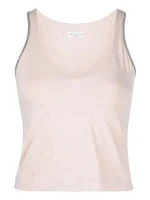 BRUNELLO CUCINELLI Brunello Cucinelli Monili Trim Tank Top