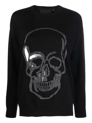 Philipp Plein Skull-print Jumper - Black