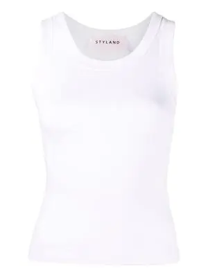 STYLAND Organic Cotton Vest - White