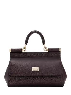 Dolce & Gabbana Mini Sicily Handbag - Bordeaux