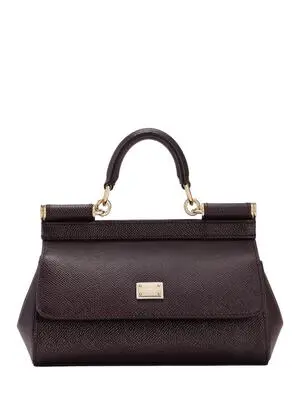 Dolce & Gabbana Mini Sicily Handbag Bordeaux