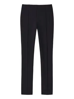 Lafayette 148 New York Stretch High-rise Slim Ankle Pants - Black
