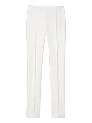 Lafayette 148 New York Stretch High-rise Slim Ankle Pants - White