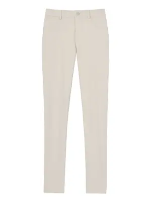 Lafayette 148 New York Mid-Rise Ankle Pant Beige