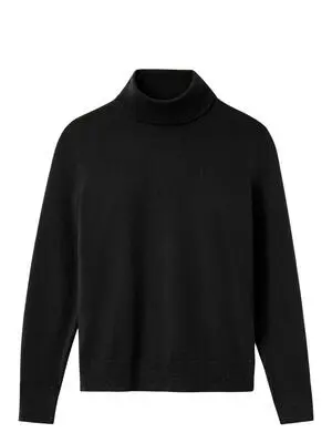 Lafayette 148 New York Cashmere Turtleneck Sweater - Black