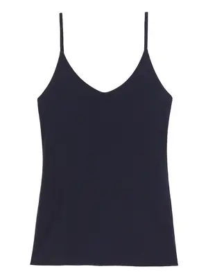 Lafayette 148 New York Jersey Scoop Neck Camisole Tank Blue