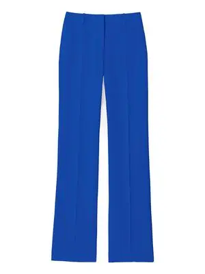 Lafayette 148 New York High-rise Straight-leg Crepe Pants - Galaxy Blue