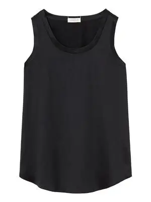 Lafayette 148 New York Silk Reversible Sleeveless Blouse - Black