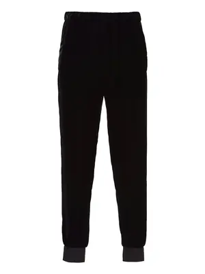 Prada Velvet Track Pants - Black