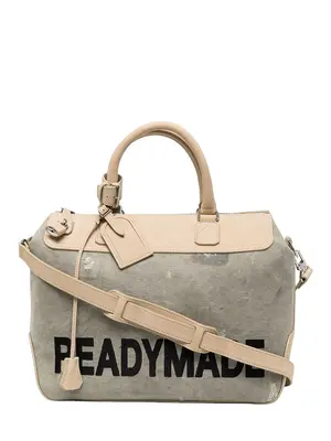 Readymade Logo-print Panelled Tote Bag - Grey