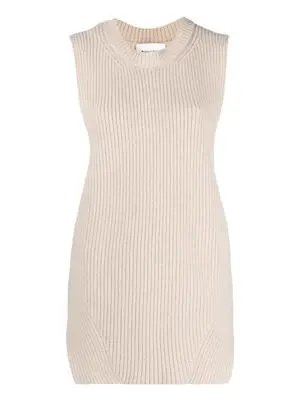 Nanushka Sleeveless Knit Top - Neutrals