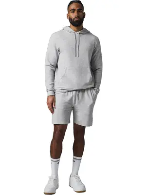 Alo Yoga Micro Waffle Fast Break Hoodie - Athletic Heather Grey