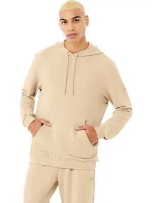 Alo Yoga Micro Waffle Knit Hoodie Sand Dune