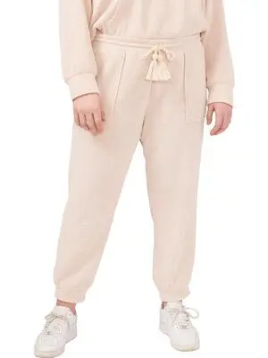 1.State Tassel Tie Joggers - Soft Ecru