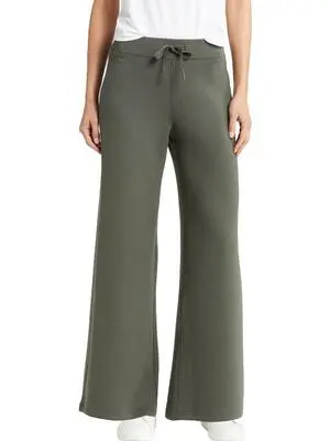 Spanx SPANX® Airessentials Wide Leg Pants Dark Palm
