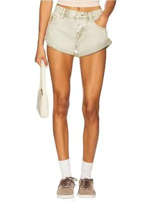 ONETEASPOON Bandits Low Waist Denim Short Antique Khaki