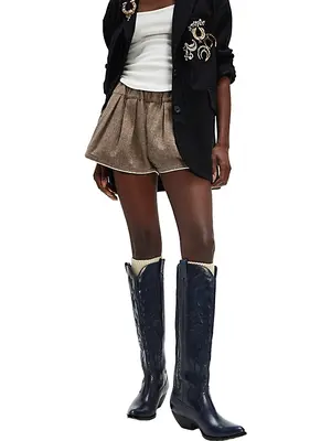 Jeffrey Campbell Finn Tall Western Boots - Navy