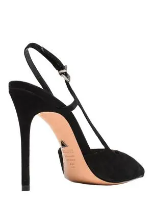 Schutz Boris Suede Slingback Pumps - Black