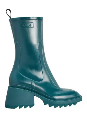 Chloé Betty Rubber Rain Booties Dark Emerald