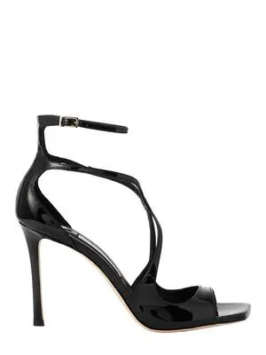 JIMMY CHOO Azia 95 Patent-Leather Sandals