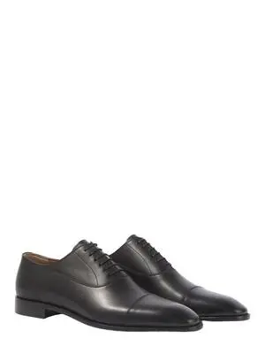 CHRISTIAN LOUBOUTIN Greggo Leather Oxford Shoes - Black