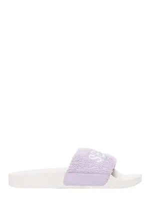Senso Elly Logo Embroidered Slides - Purple