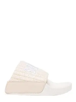 Senso Elly Ii Logo-embroidered Slides - Neutrals