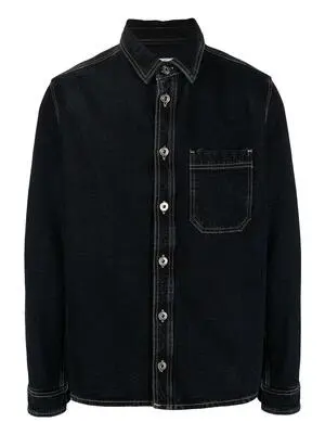 Off-White Long-sleeve Denim Shirt - Blue