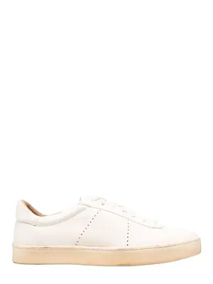 Eleventy Low-top Leather Sneakers - Neutrals