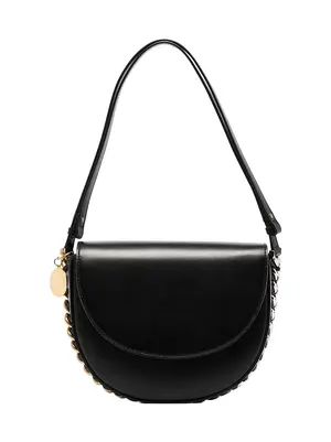 Stella McCartney Frayme Medium Shoulder Bag - Black