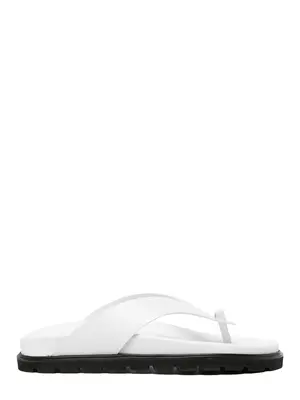 REIKE NEN Reike Nen Two-Tone Leather Flip Flops