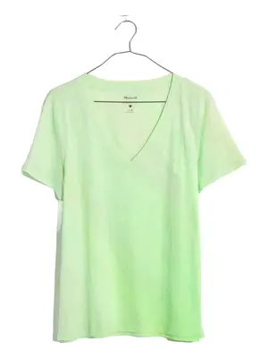Madewell Whisper Cotton V-Neck Tee Mint Sorbet