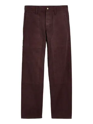 Madewell Relaxed Straight Workwear Pants Roasted Espresso