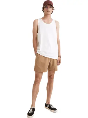 Madewell Cotton Twill Everywear Shorts Maple Seed