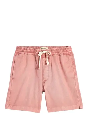 Madewell Cotton Twill Everywear Shorts Warm Thistle