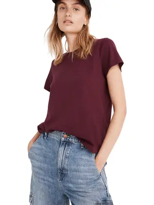 Madewell Northside Vintage Tee Autumn Plum