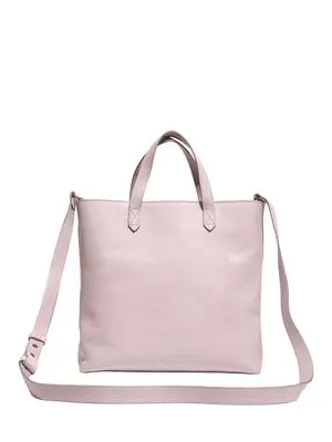 Madewell Zip-Top Leather Crossbody Wisteria Dove