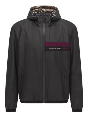 BOSS X Porsche Cannel Windbreaker Jacket - Black