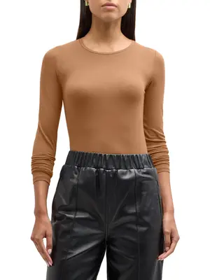 Majestic Filatures Majestic Filatures Soft Touch Long-Sleeve Top Bison