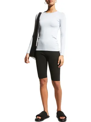 Majestic Filatures Majestic Filatures Soft Touch Long-Sleeve Top Celeste