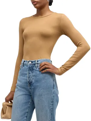 Majestic Filatures Majestic Filatures Soft Touch Long-Sleeve Top Chamois