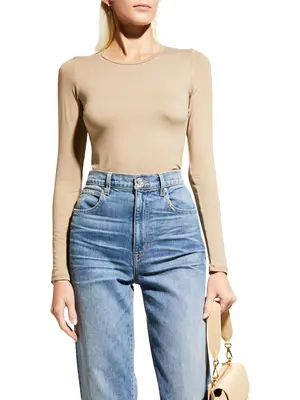 Majestic Filatures Majestic Filatures Soft Touch Long-Sleeve Top Cigar