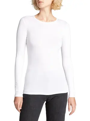 Majestic Filatures Soft Touch Long-sleeve Top - White