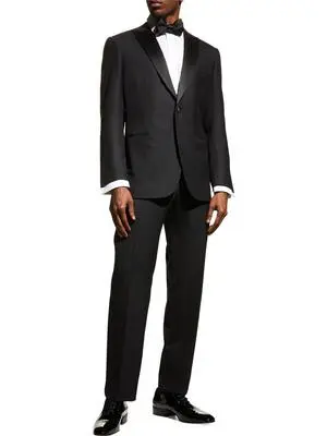 Brioni Apos;s Solid Wool Tuxedo - Black