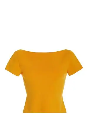 Lapointe Matte Open-back Top - Orange