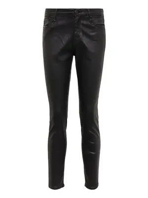 Ag Farrah High-rise Skinny Pants - Black
