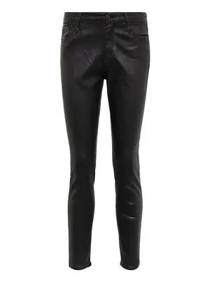 Ag Farrah High-rise Skinny Pants - Black
