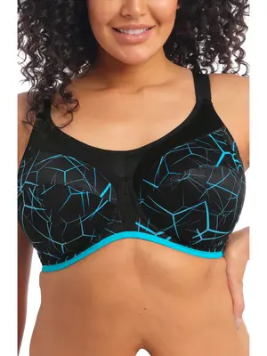 Elomi Underwire Sports Bra Blue Lightning